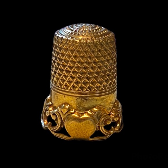 Other | Rare Simons Gold Vermeil Sterling Silver Sewing Thimble | Poshmark